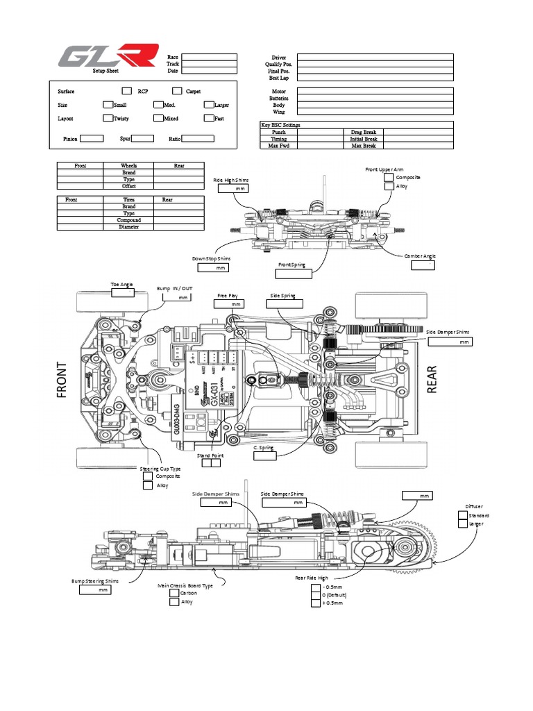 GLR Setup Sheet | PDF | Vehicles | Motor Vehicle