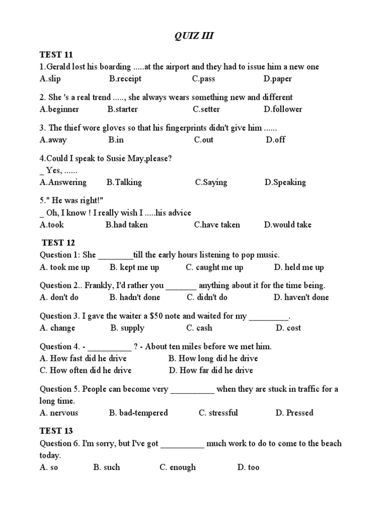Quiz Iii Pdf