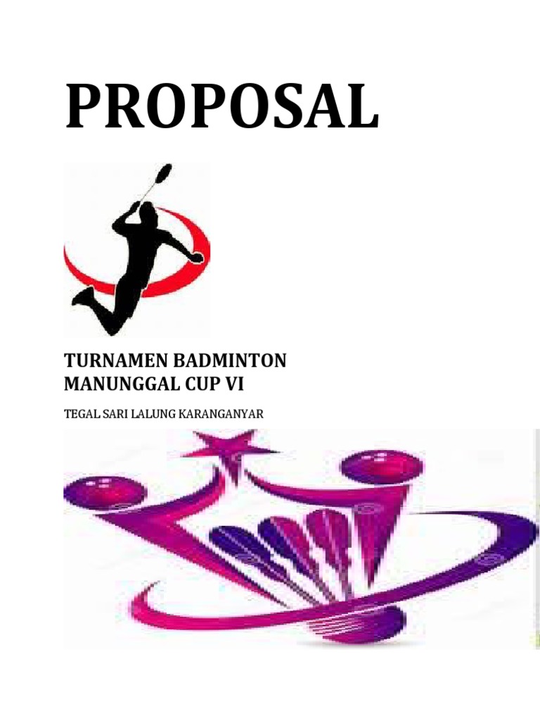 Proposal Bantuan Turnamen Badminton | PDF