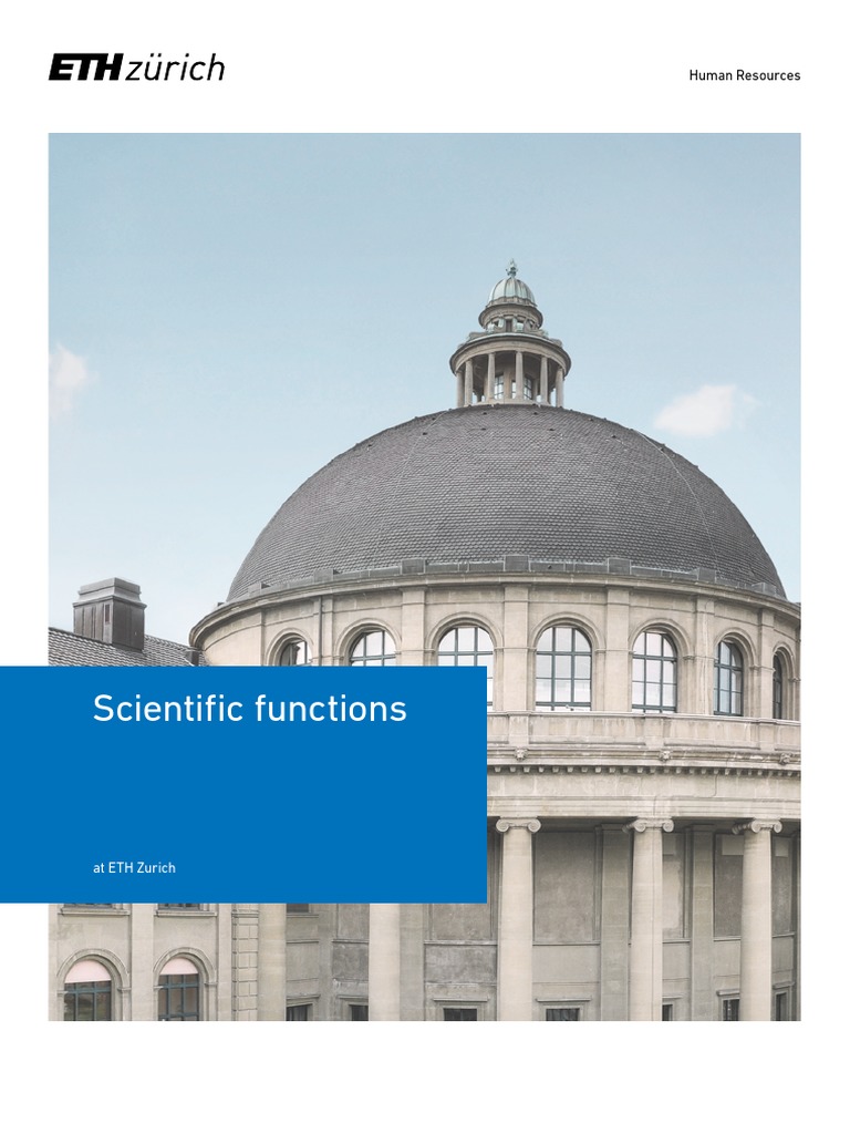Scientific - Functions - at - ETH - Zurich | PDF | Professor | Doctorate