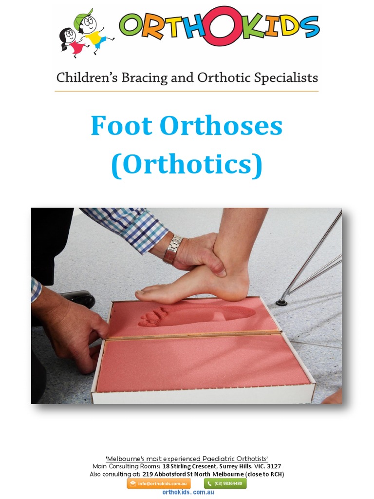 Orthotic Guidance for Melbourne Kids | PDF | Shoe | Foot