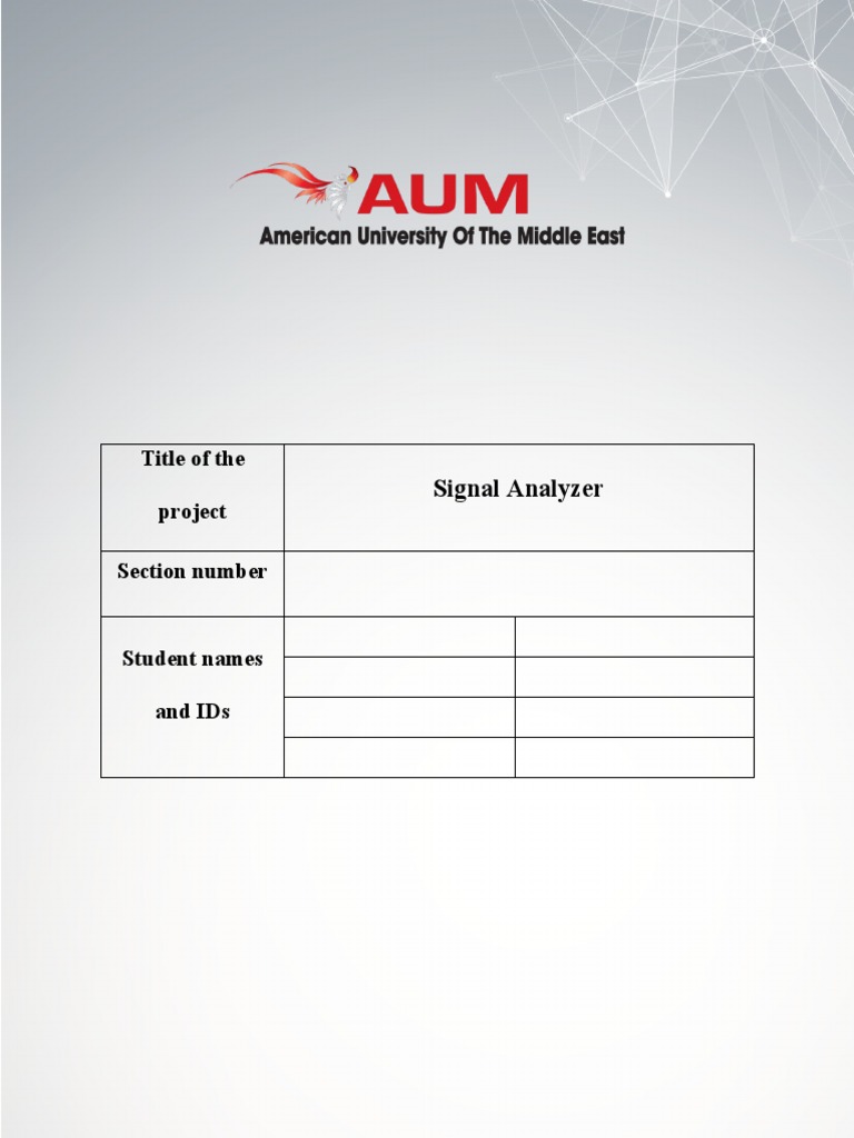EE306 Template 96634 | PDF | Electronics | Signal Processing