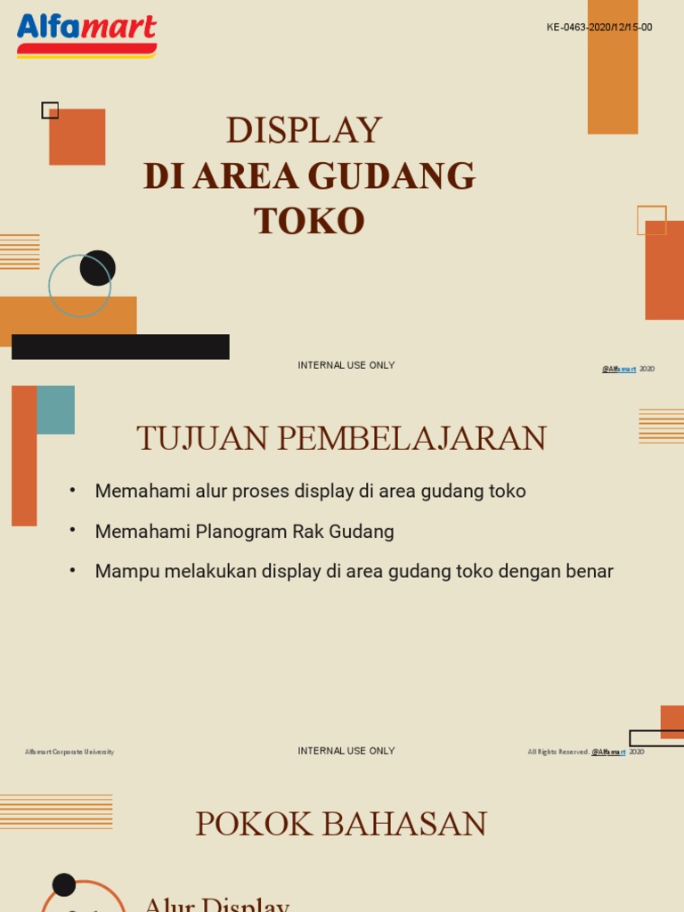 Display Barang di Area Gudang Alfamart | PDF