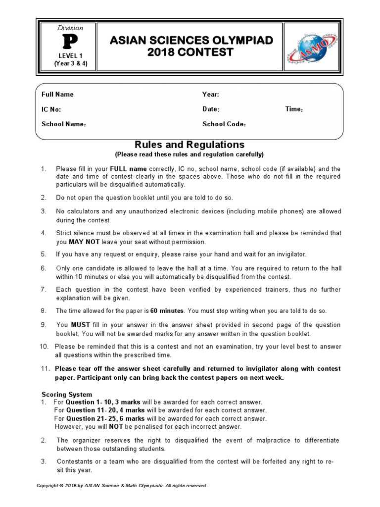 SOLUSI XPERT BOGOR ASMO L1 (Grade 3-4) | PDF