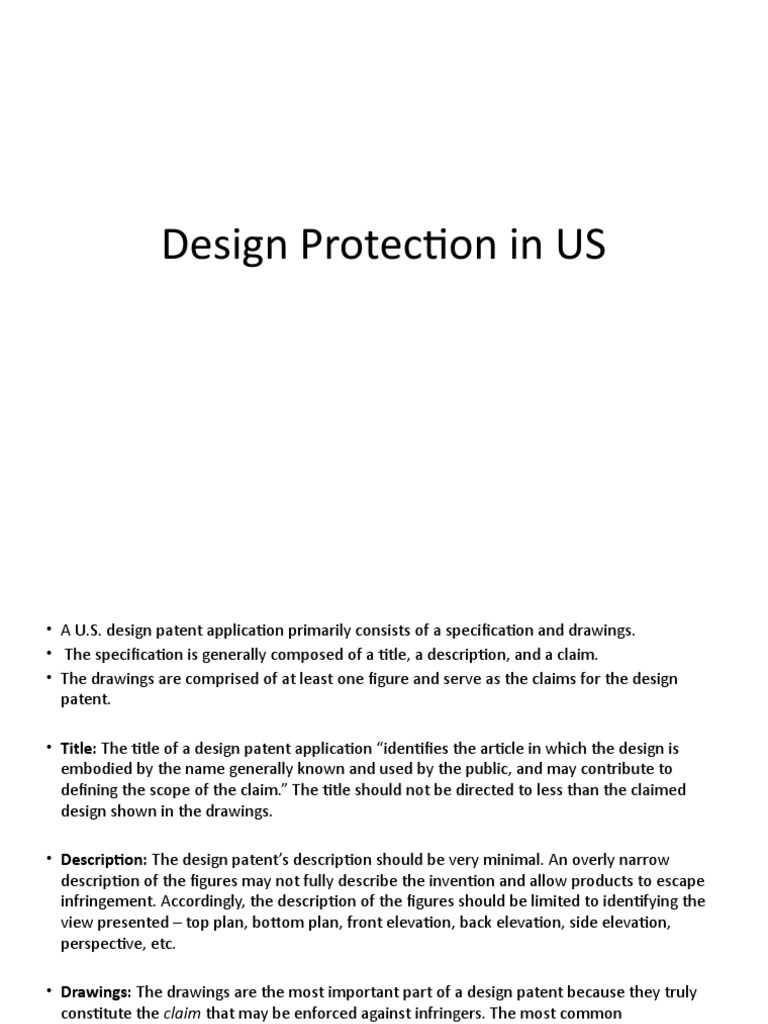 Design US | PDF | Patent | Patent Claim