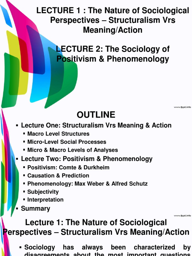 Soci 322 - Perspectives of Social Theory | PDF | Sociology | Positivism