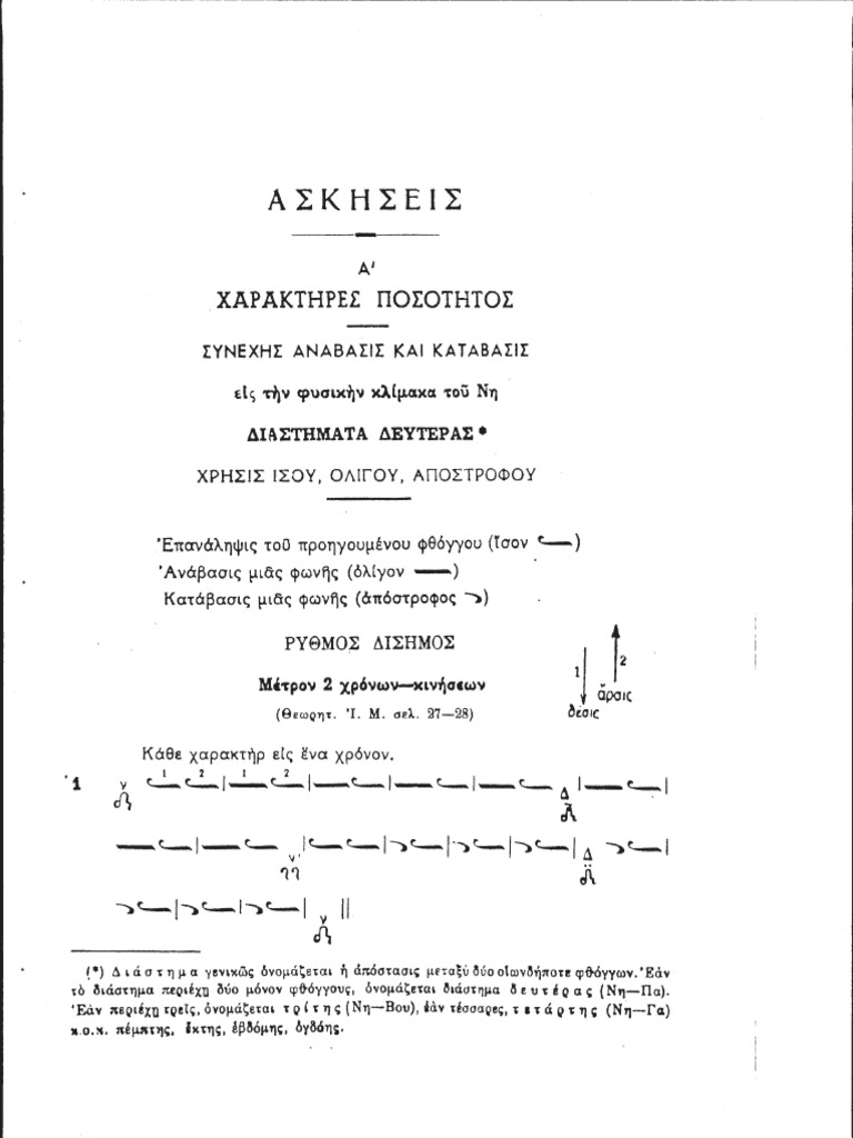 Byzantine Chant - Manual Exercises | PDF