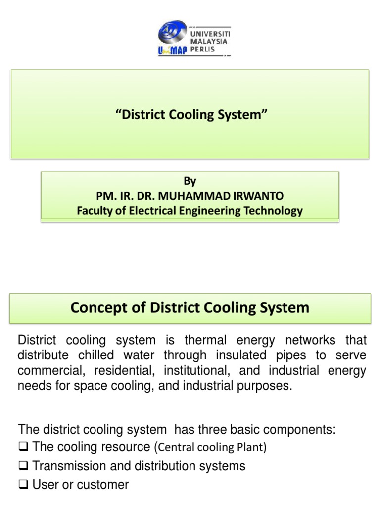 District Cooling System Pdf Air Conditioning Efficient Energy Use