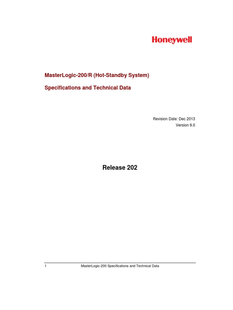 MasterLogic-200 Technical Specifications | PDF | Programmable Logic ...