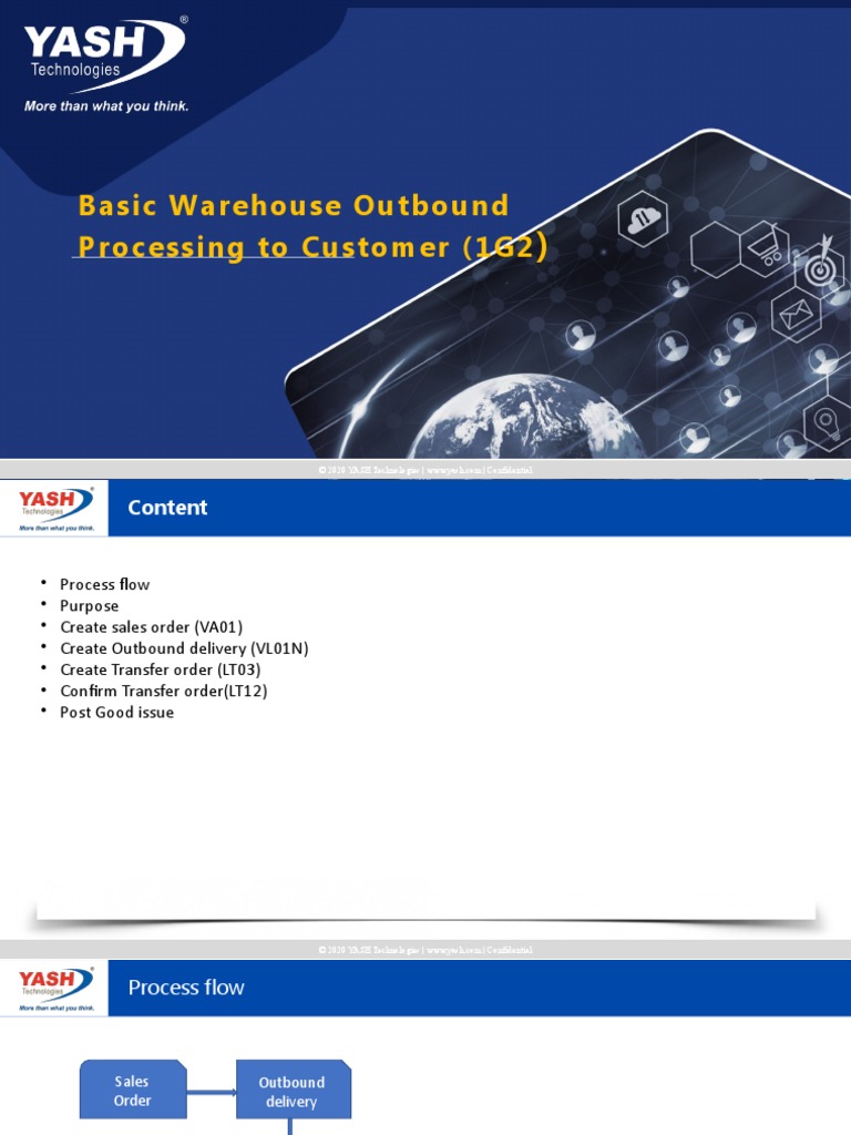 1G2 - Outbound Processing For Customer - WM | PDF | Warehouse | Business