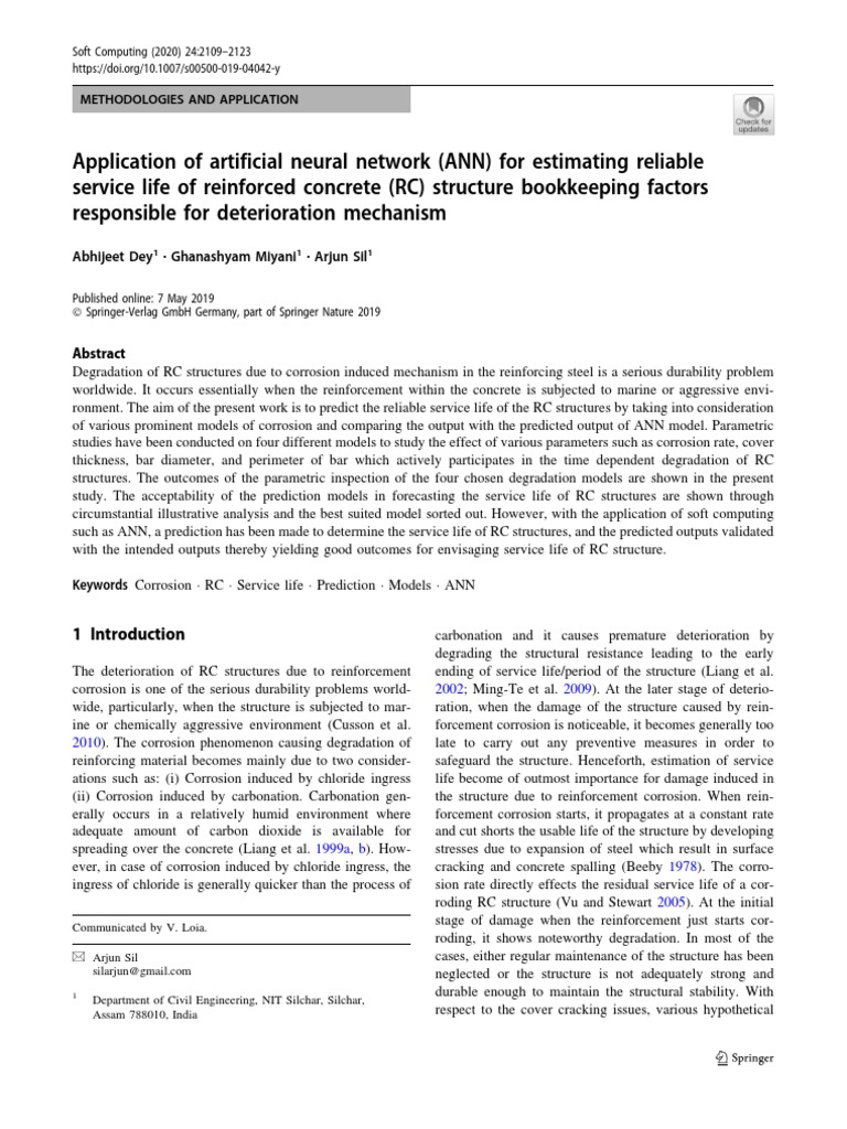 Application Of Artificial Neural Network Ann For Estimating Reliable Service Life Of