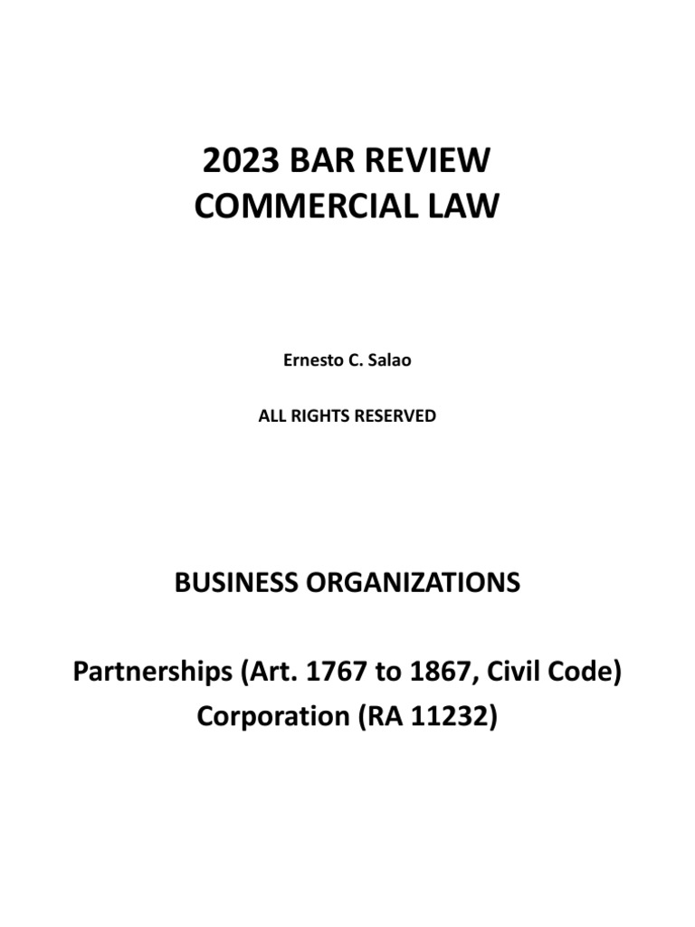 2023 Bar Lecture | PDF