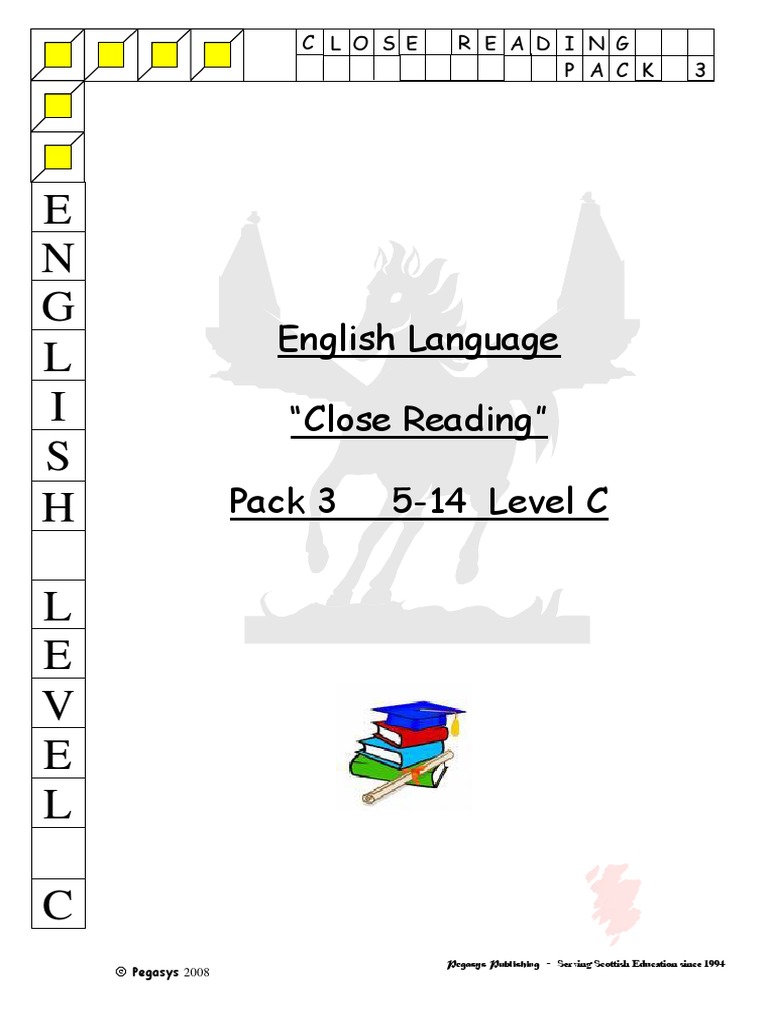 English Close Reading Pack 3 C 2 | PDF