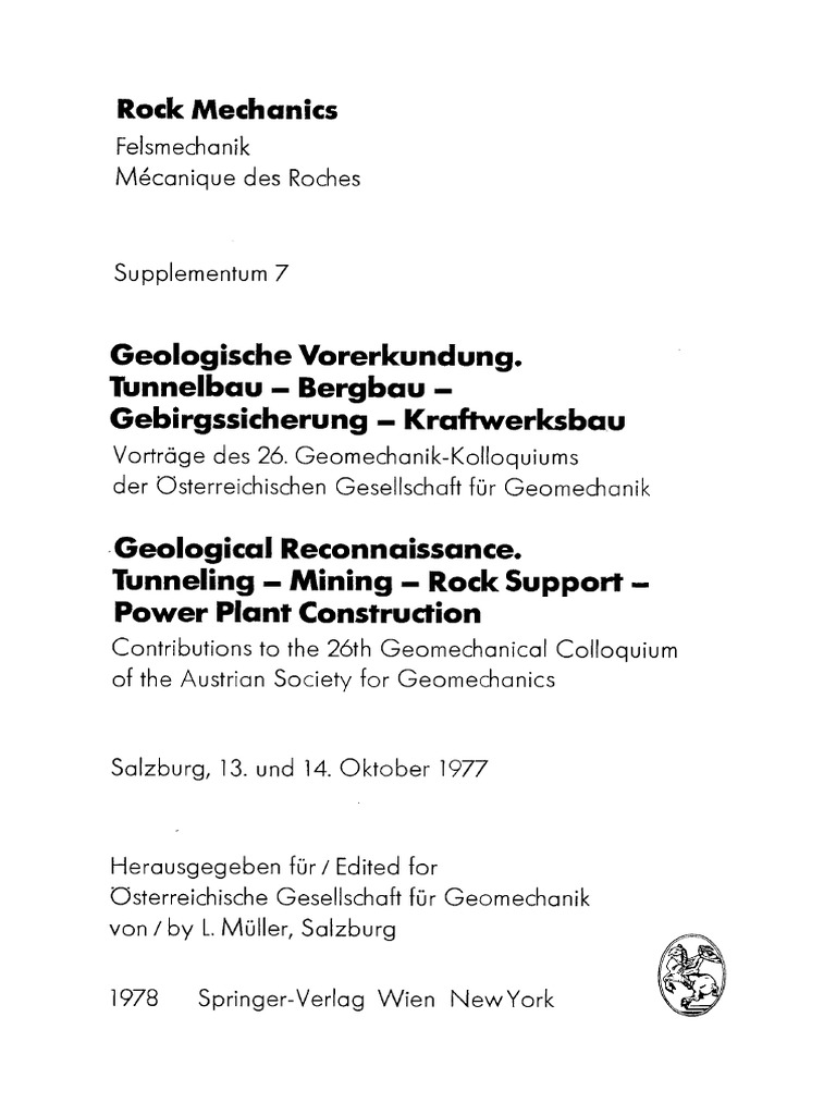 Rock Mechanics | PDF