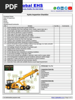 Boom Placer Safety Inspection Checklist | PDF | Equipment ...