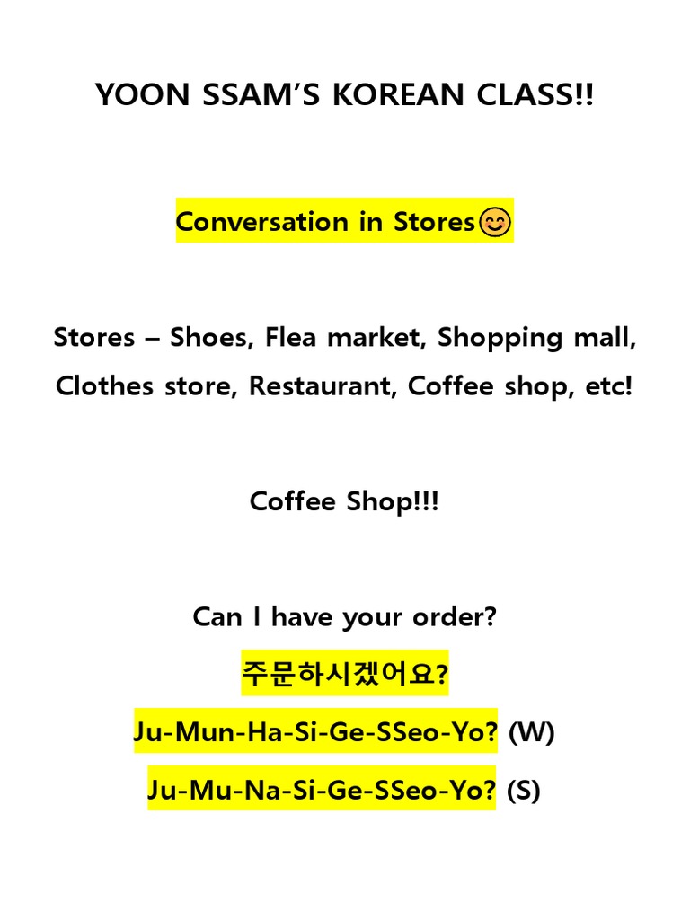 Conversation in Stores | PDF
