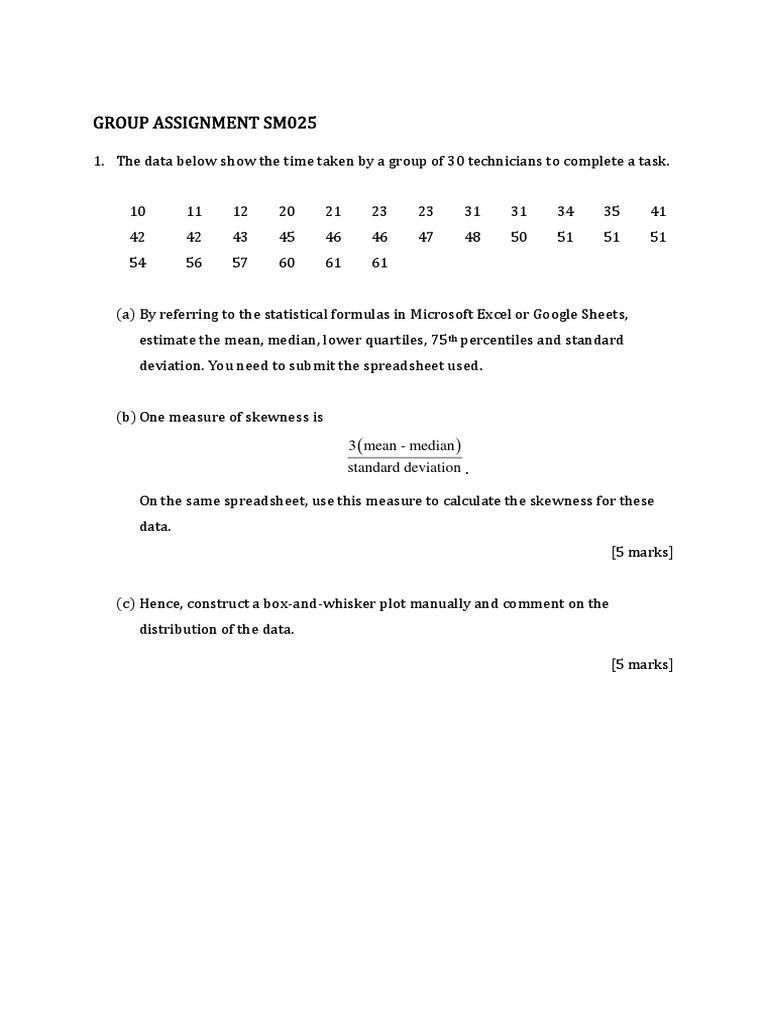 Group 5 Assignment SM025 2023 | PDF