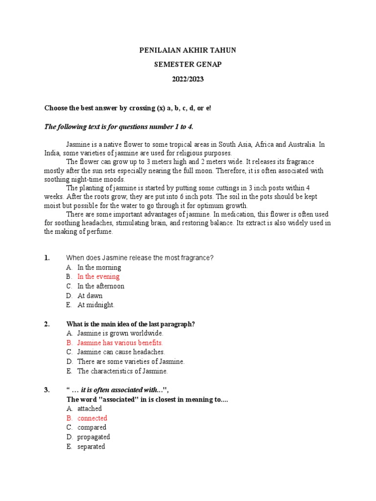 Soal BHS Inggris Xi Pat Genap 2023 | PDF