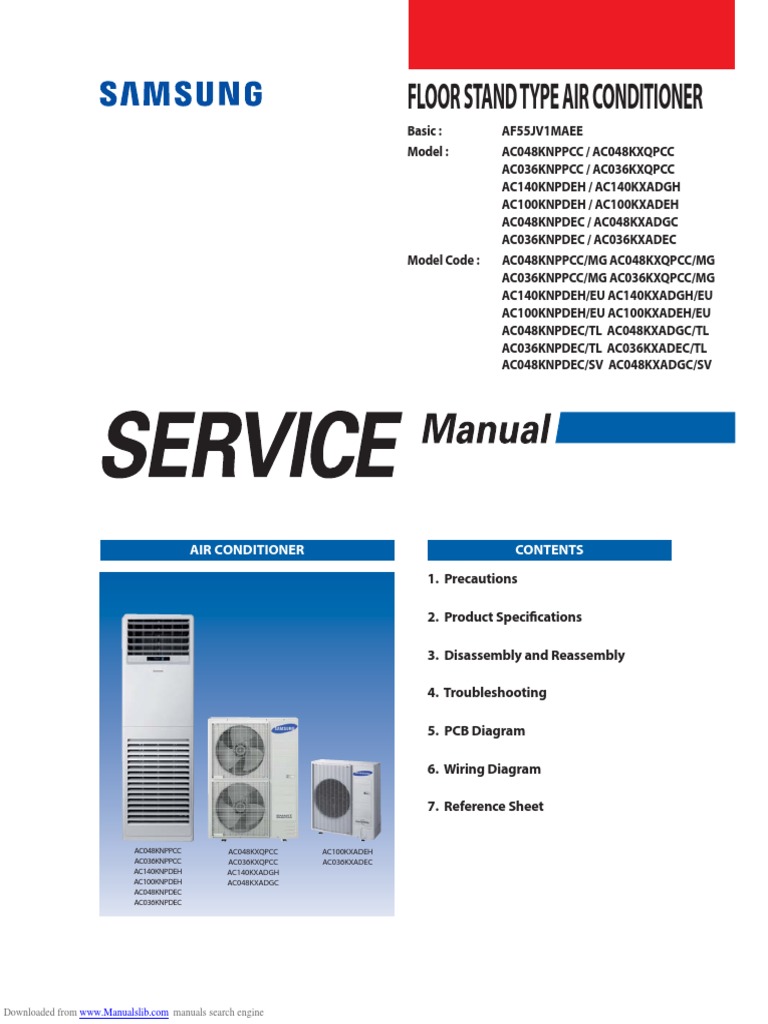 Af 55 JV 1 Maee | PDF | Air Conditioning | Electrical Connector