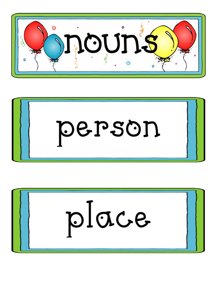 Noun Cards | PDF