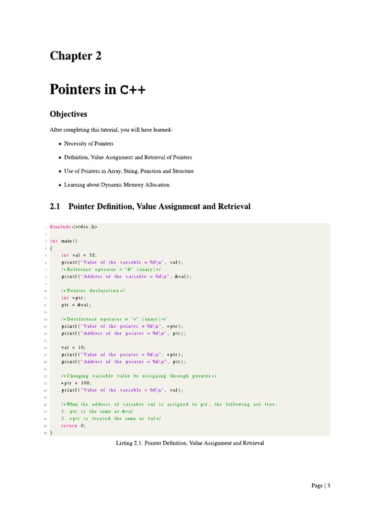 Pointer | PDF Pointer | PDF