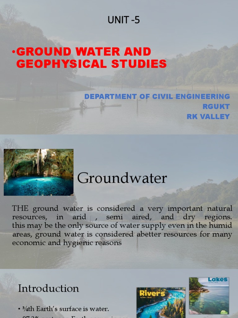 Unit 5 Ground Water | PDF | Aquifer | Groundwater