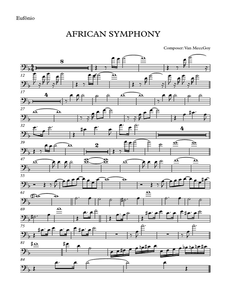 Sinfonia Africana - Eufônio | PDF