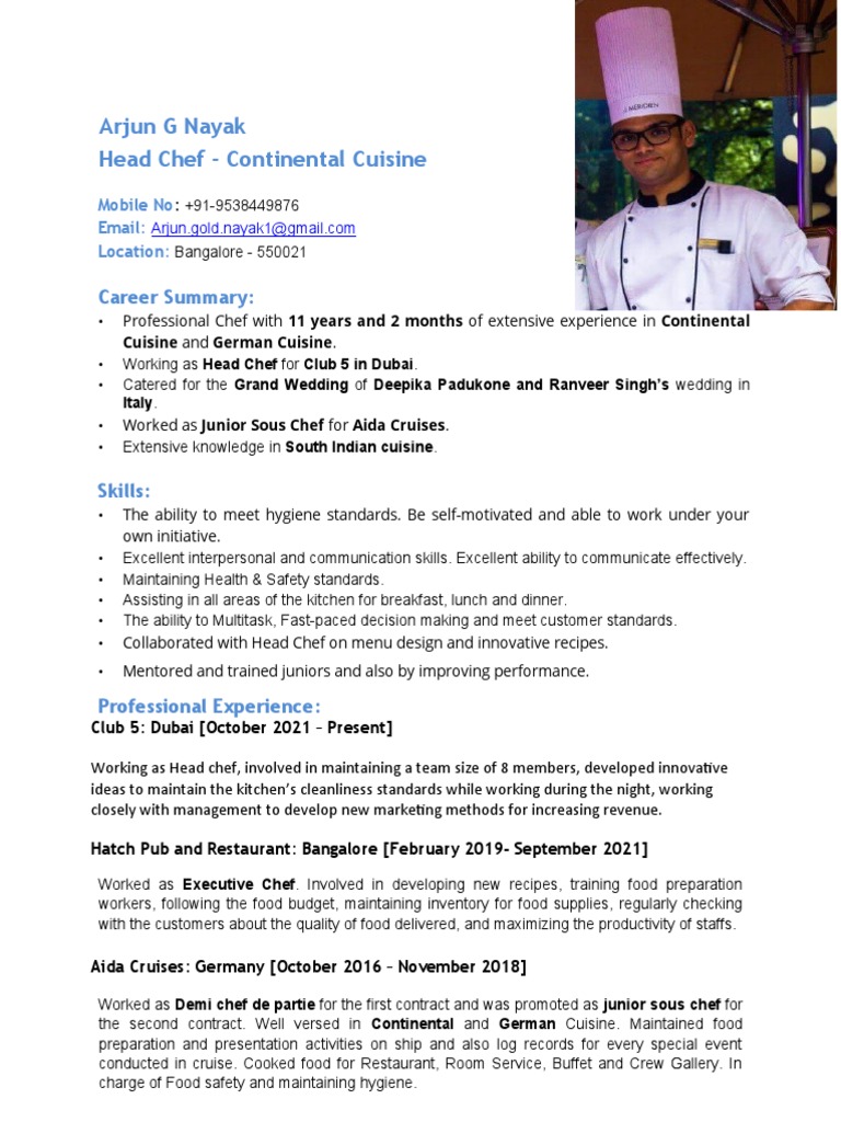 Arjun Resume New | PDF