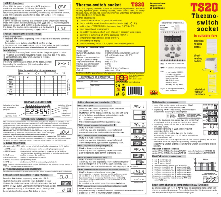 ts20 en | PDF | Electrical Engineering | Manufactured Goods