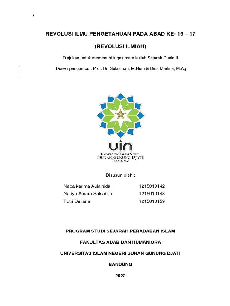 Revolusi Ilmu Pengetahuan Abad 16-18 | PDF