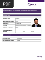RICS Assessment of Professional Competence (APC) Submission Template ...