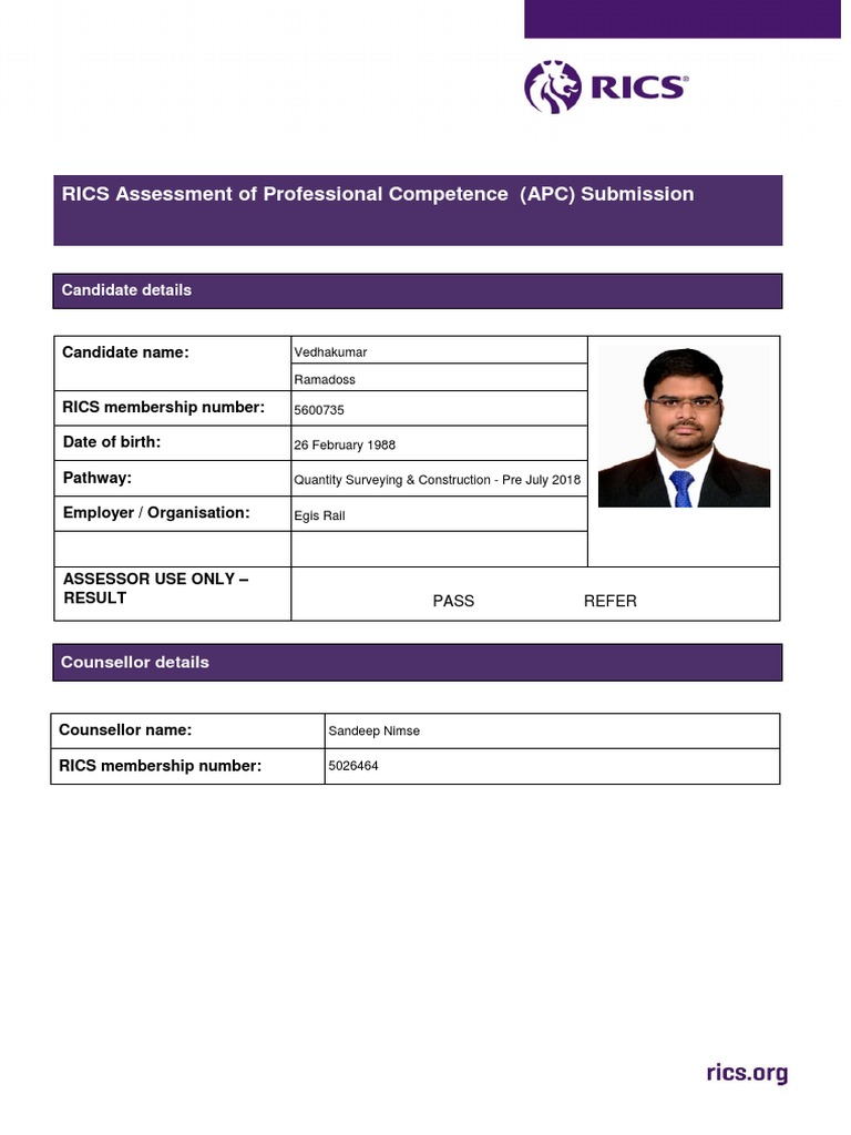 RICS APC Submission Overview | PDF | Deep Foundation | Procurement