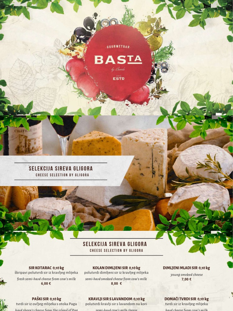Basta Jarun Menu | PDF