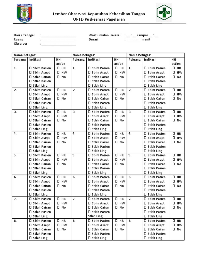 Lembar Observasi KKT | PDF Lembar Observasi KKT | PDF
