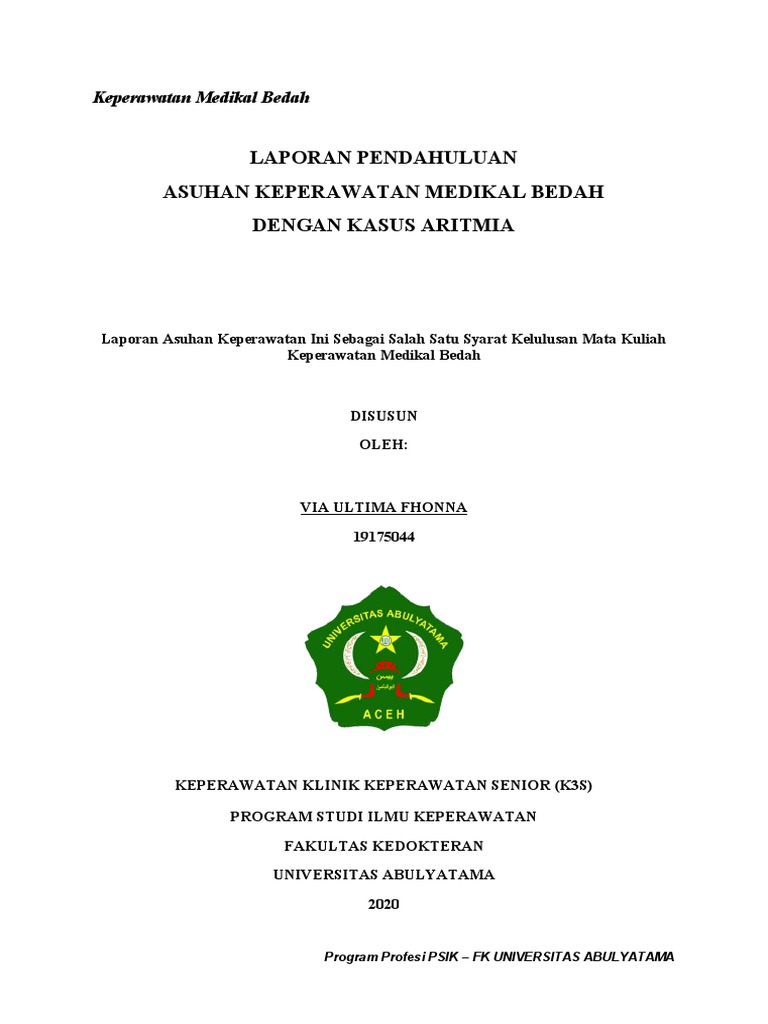 LP Askep Aritmia | PDF