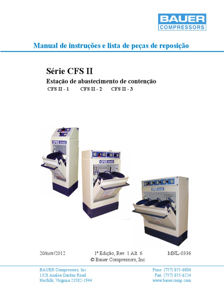 Manual CFS 5.5 Portugues | PDF | Válvula | Tecnologias de gás
