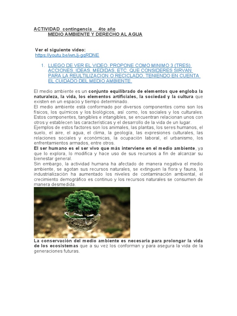Medio Ambiente y Agua | PDF