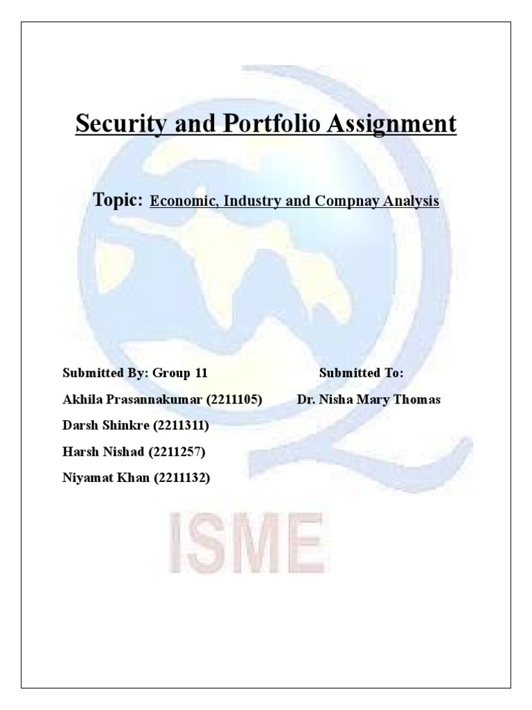 SAPM - Group 11 - Darsh Shinkre | PDF