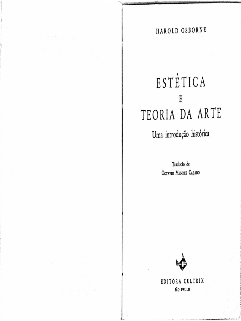 Harold Osborne Conceito Clássico Arte | PDF Harold Osborne Conceito Clássico Arte | PDF