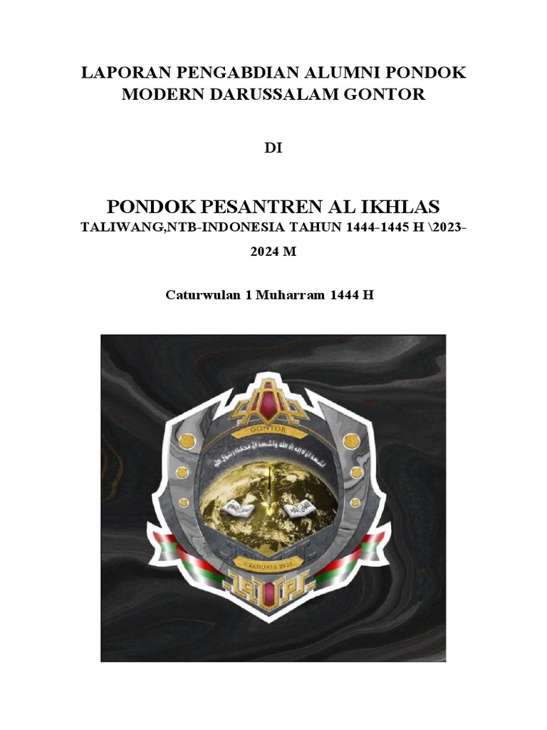 Laporan Pengabdian Alumni Pondok Modern Darussalam Gontor | PDF