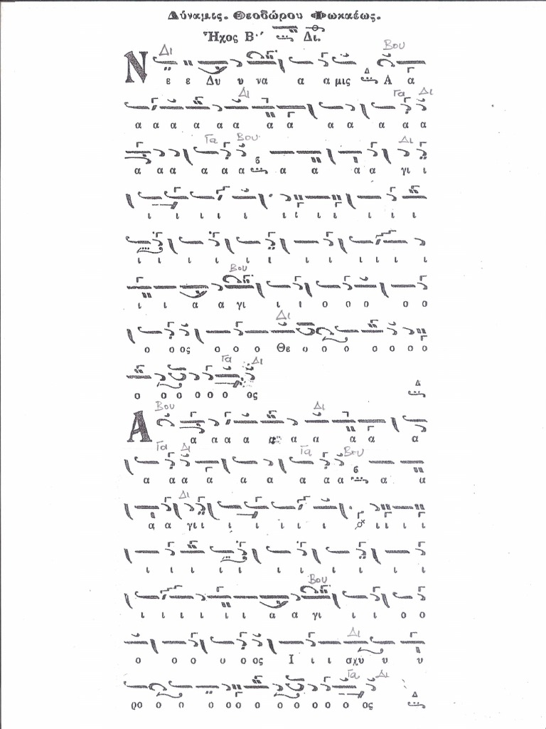 Δύναμις Φωκαέως - Ήχος Β | PDF