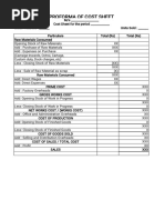 Cost Sheet and Expense Overview | PDF | Expense | Cost Of Goods Sold