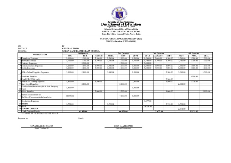 Work and Financial Plan 2023 | PDF