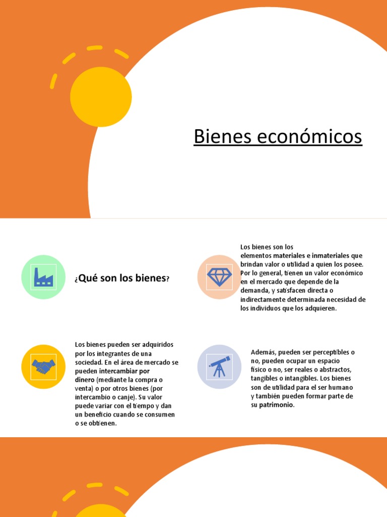 1-Bienes Económicos | PDF | Bienes | Mercado (economía)