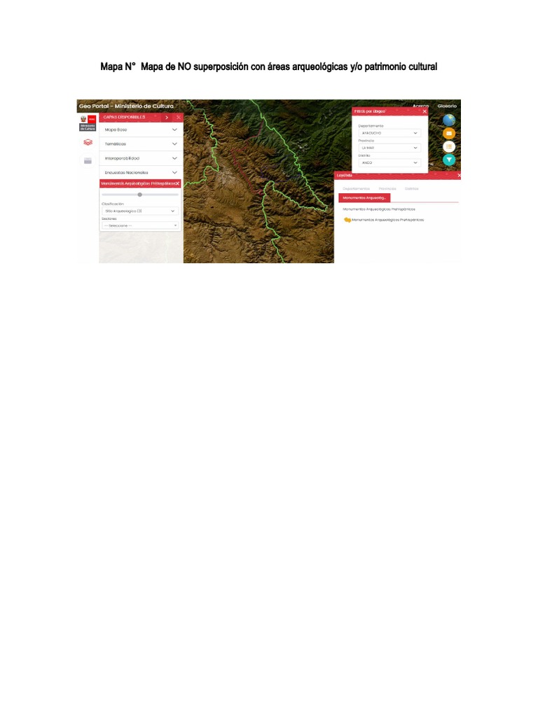 Mapa de NO Superposición Con Áreas Arqueológicas | PDF