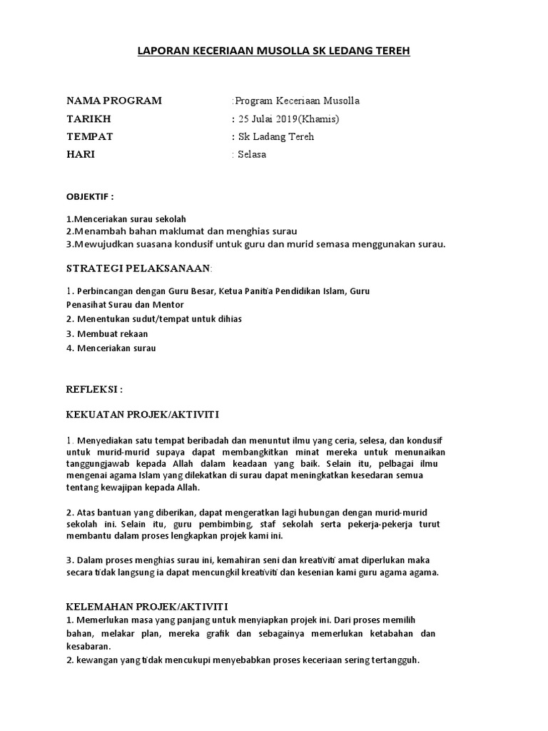 Laporan Surau Pdf