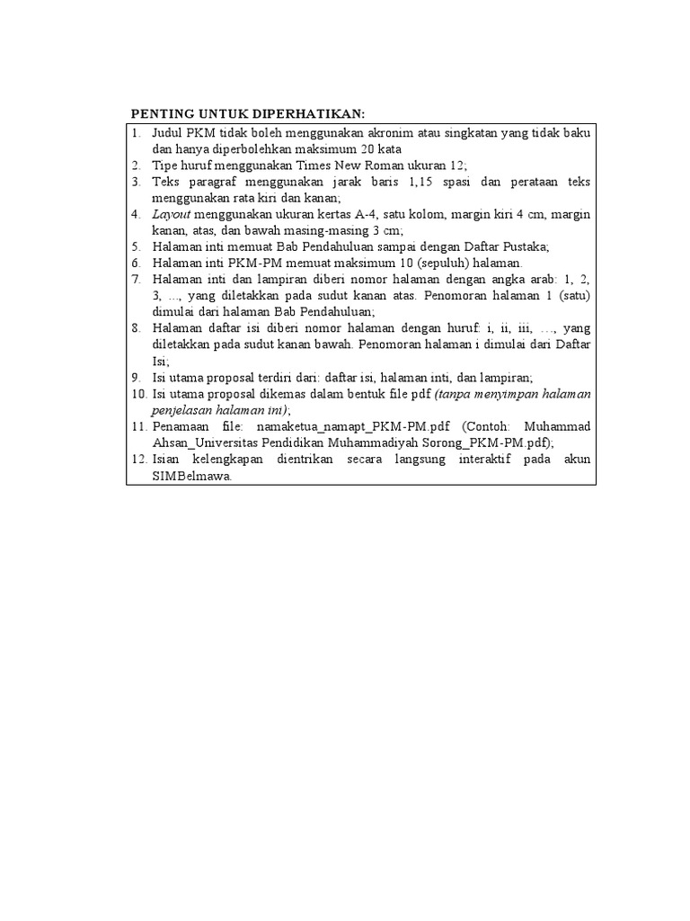 Template PKM-K 2023 | PDF