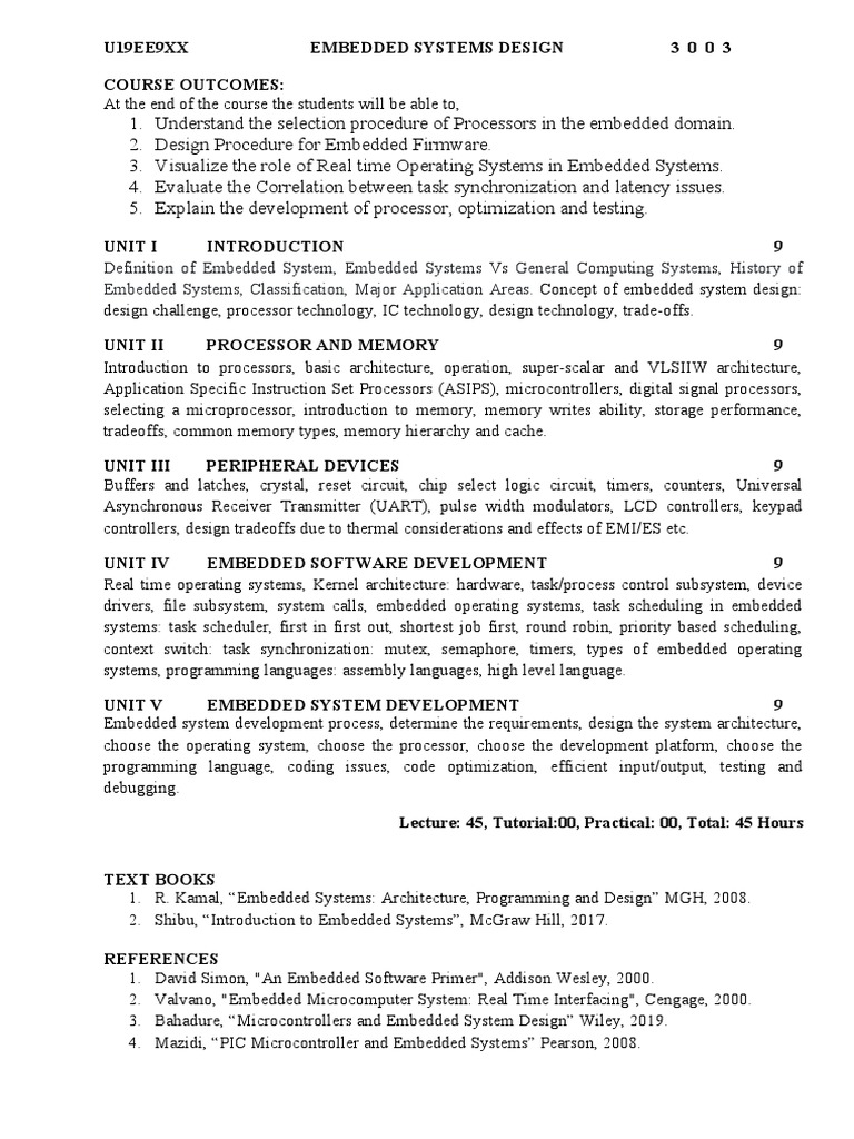 4embedded Systems Design | PDF