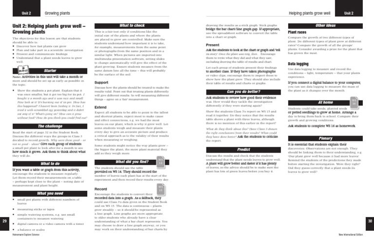 Plant Growth Investigation Guide | PDF