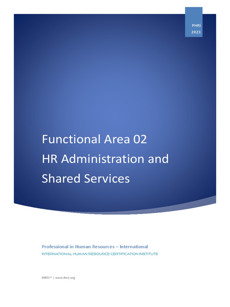 2023 PHRi Workbook Module 2 Preview | PDF | Organizational Structure ...
